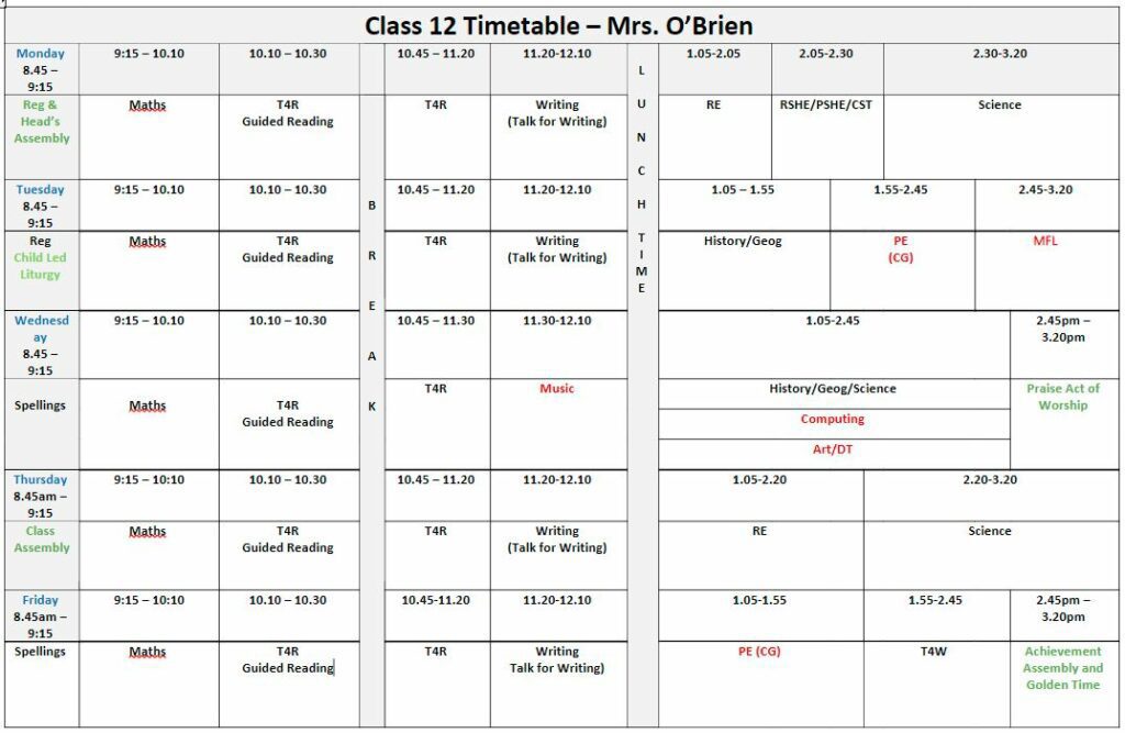 Class 12 - St George's Catholic Voluntary Academy